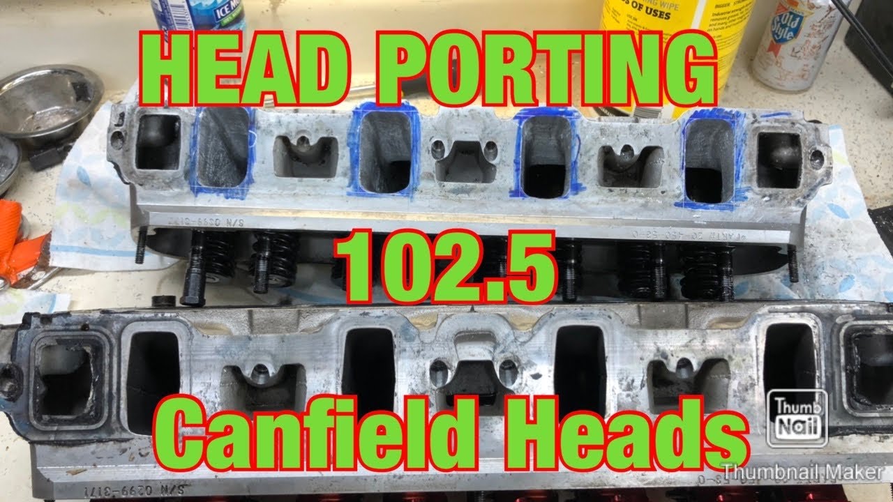 Porting the Canfield Heads for the 306 Nitrous Fox Body - YouTube