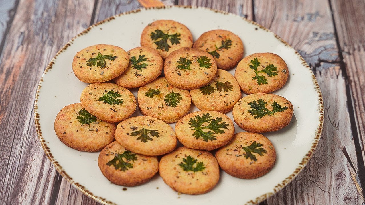 Cheese Crackers Recipe | Homemade Cheese Biscuit Recipe | Yummy - YouTube
