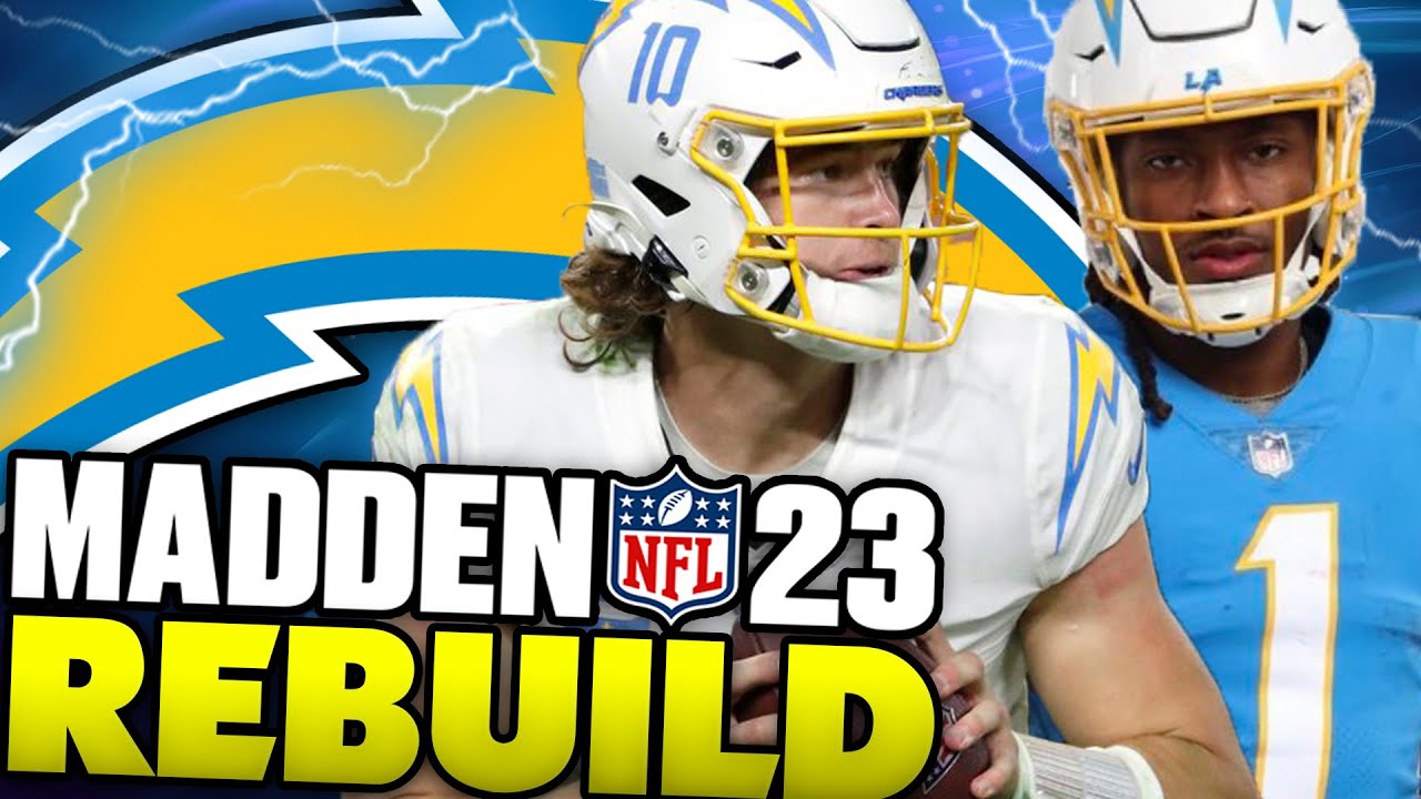 Quentin Johnston Los Angeles Chargers Rebuild! I Had To Trade Keenan Allen... Madden 23 ...