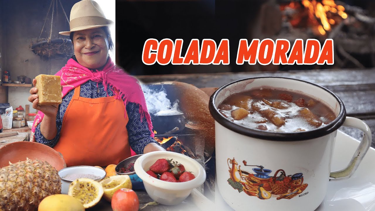 preparacion de la colada morada - YouTube