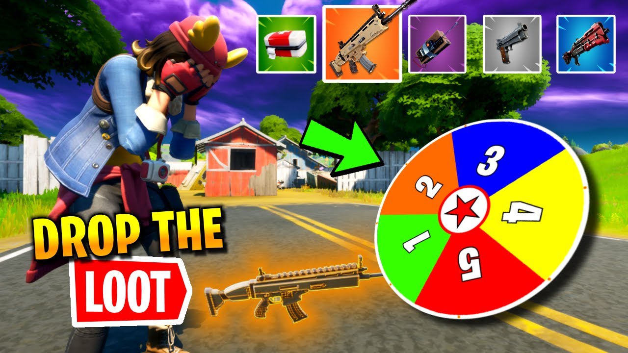 Mystery Wheel *DROP THE LOOT* Challenge In Fortnite! - YouTube
