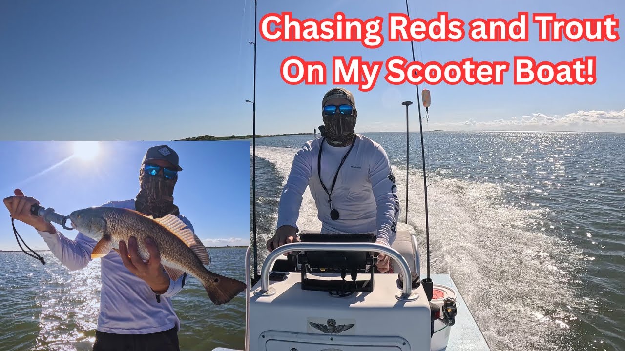 Chasing Reds and Trout On My Scooter Boat! (Fishing Corpus Christi ...