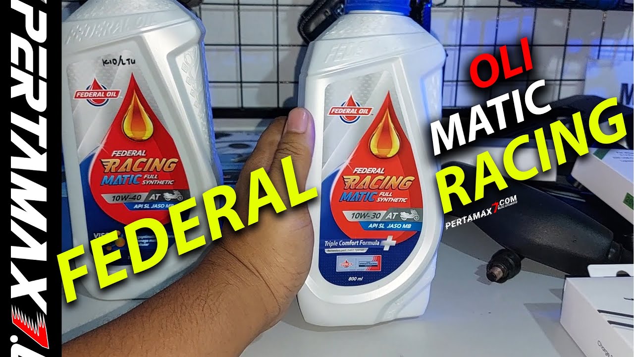Review Botol Oli Federal Racing Matic 10W-30 Harga Murah Untuk Motor ...