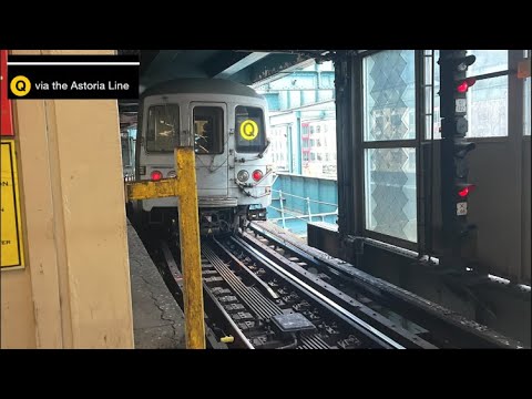ᴴᴰ⁶⁰ ᴴᴰᴿ (Q) Trains Operating in Queens via the Astoria Line - YouTube