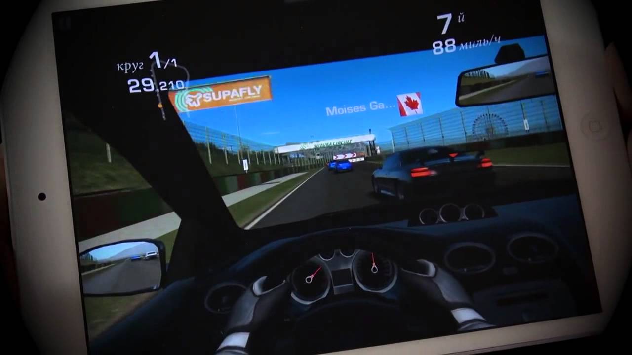 Real Racing 3 на iPad mini и Nexus 7. - YouTube