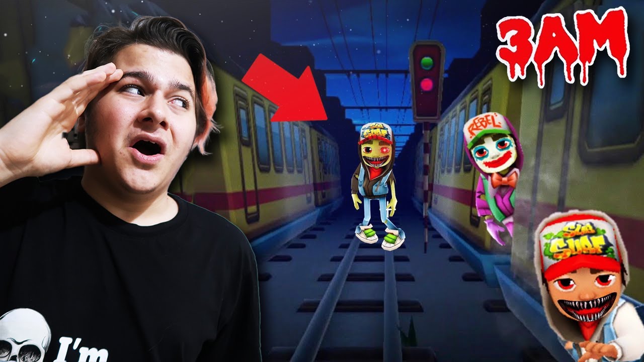 GECE 3'te SAKIN SUBWAY SURFERS.EXE OYNAMAYIN !! | KORKU OYUNU (Jake ...