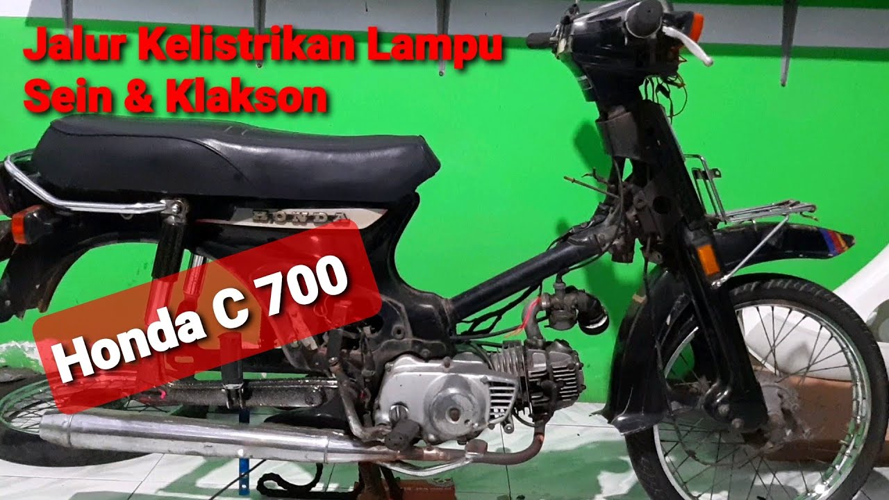Sistem Kelistrikan Honda C 700 #hondac700 #motortua - YouTube