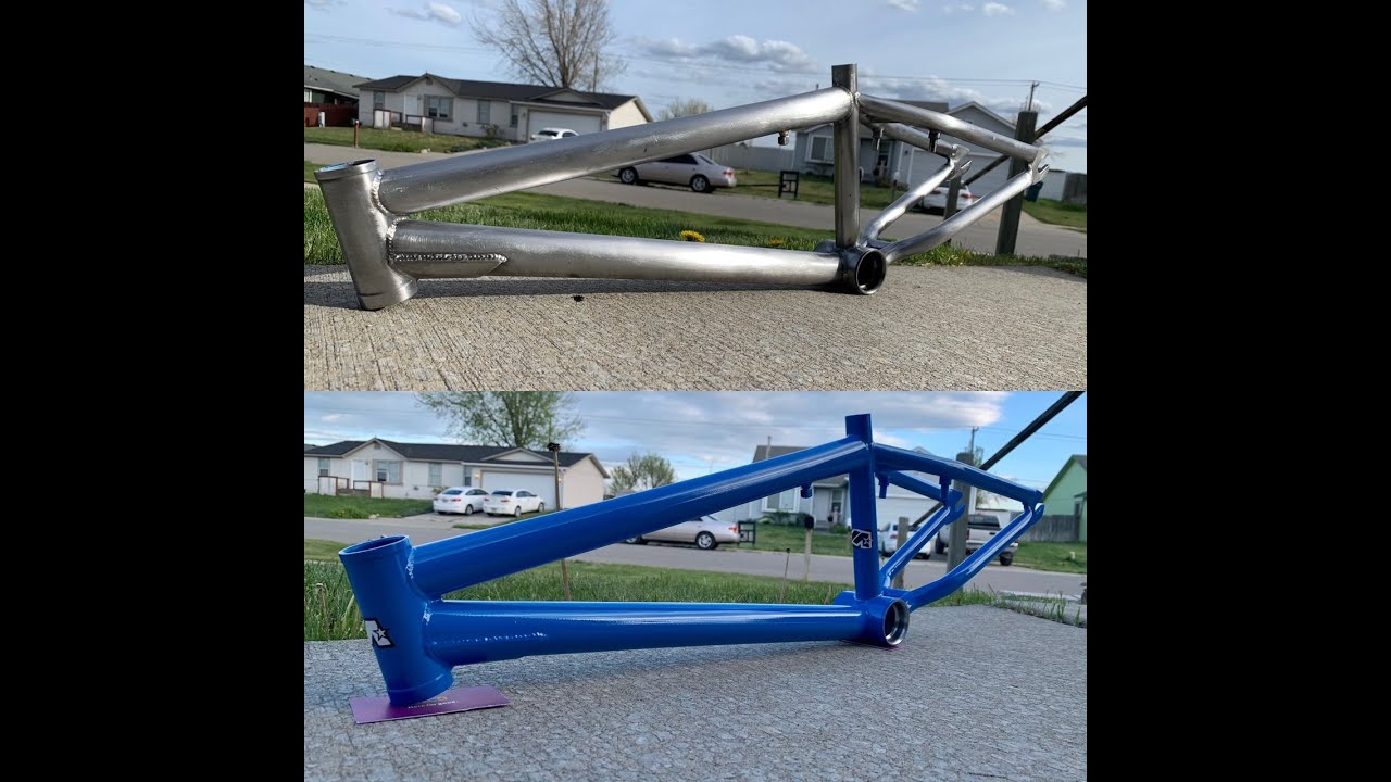 BMX frame restoration, How to strip paint and re paint a BMX frame ...