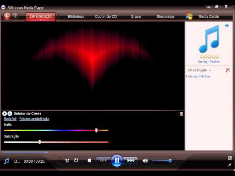 Como mudar a cor do windows media player - YouTube