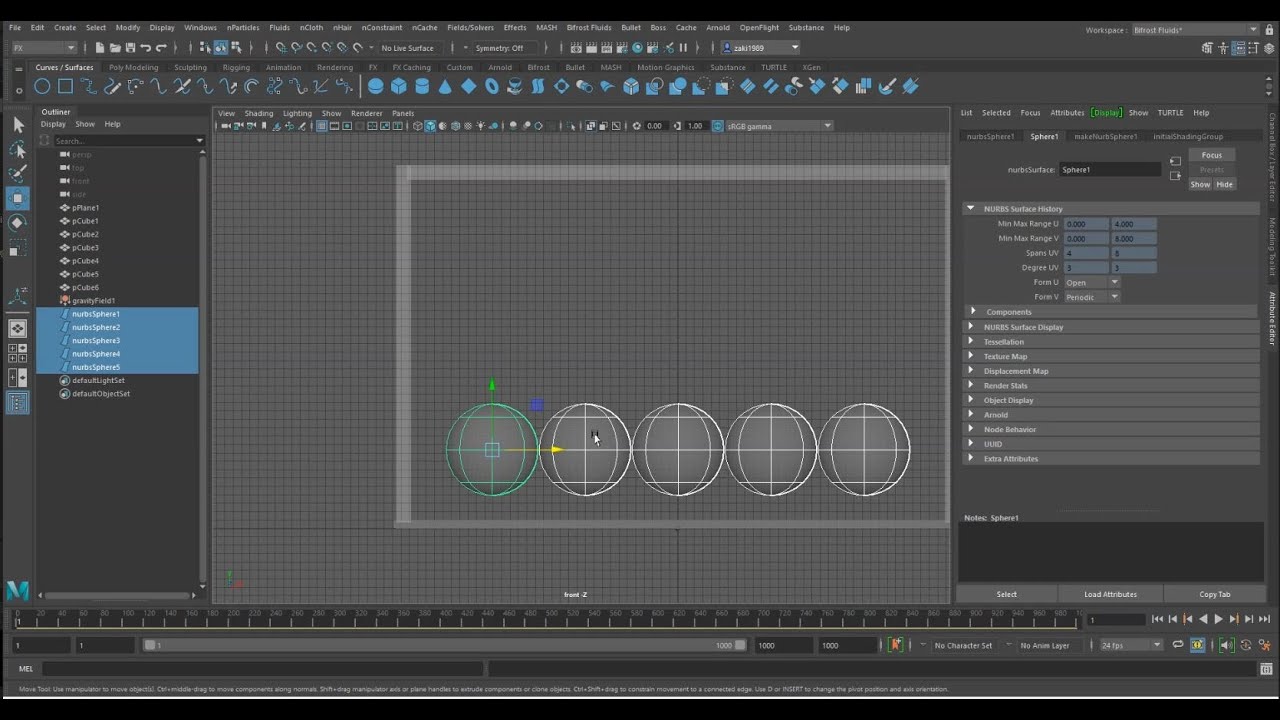 Tutorial: Creating Newton's Cradle Using Physics in Maya - YouTube
