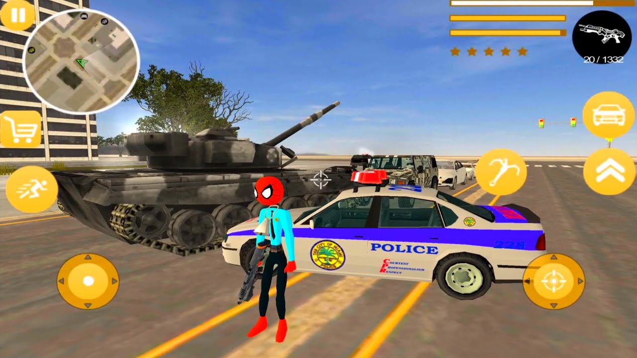 US Police Stickman Rope Hero: Battle of the Century - YouTube