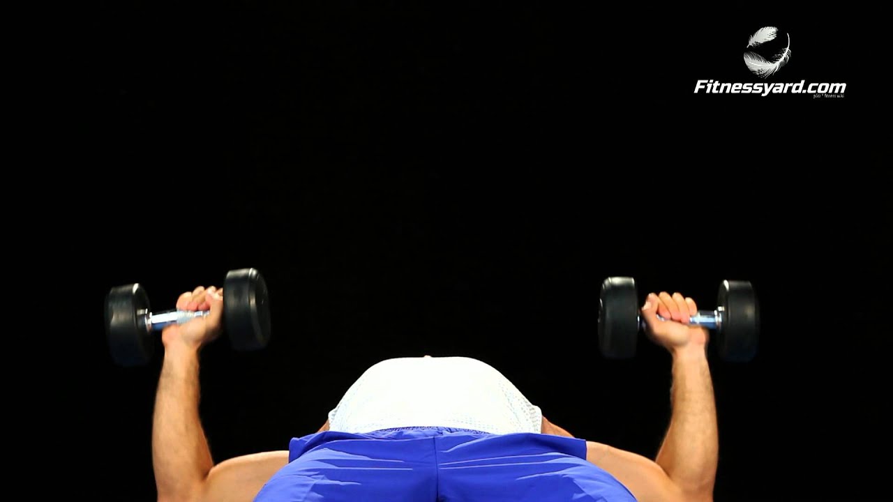 Chest Exercises - Dumbbell Bench Press - YouTube