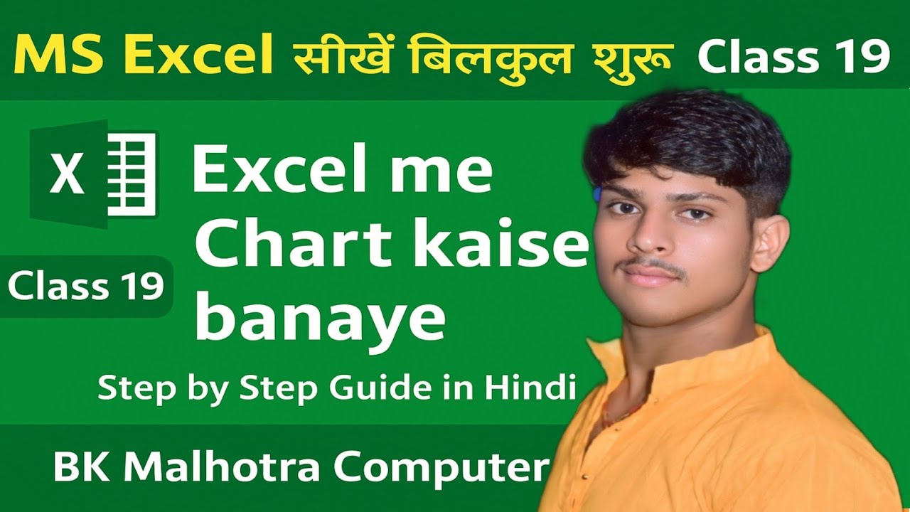 ms excel me sheet me chart kaise insert karte hain | excel me chart ...
