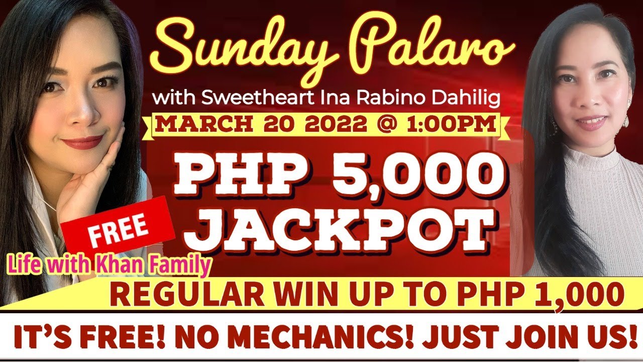 PHP 5,000 JACKPOT SA SUNDAY PALARO NI INAY LIFE WITH KHAN FAMILY - YouTube