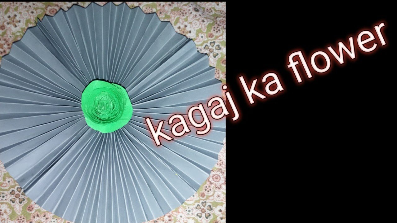 kagaj ka flower - YouTube
