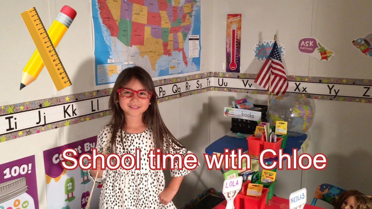 School time with Chloe - YouTube