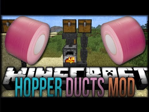 Minecraft Mod : "Hopper Ducts Mod" - YouTube