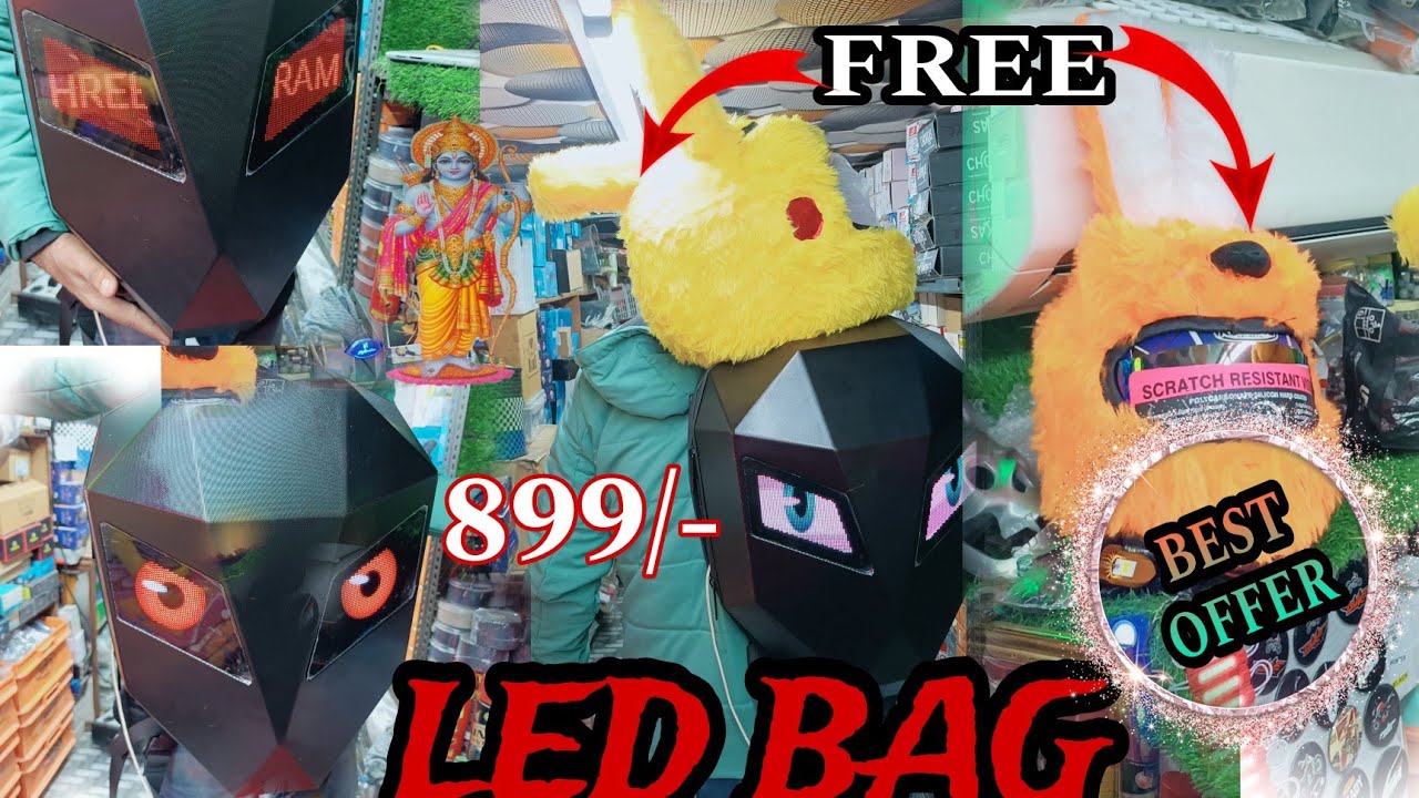LED BAG ON BEST PRICE 🕺WITH EXCITING OFFER 🚀🚀//BUNNY COVER HELMET//LOY ...