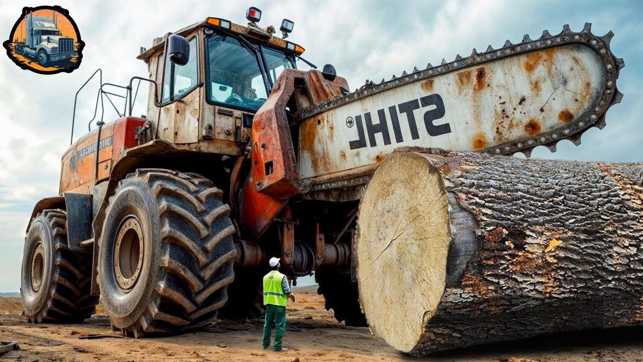 Extreme Dangerous Fastest Big Chainsaw Cutting Tree Machines - Monster ...