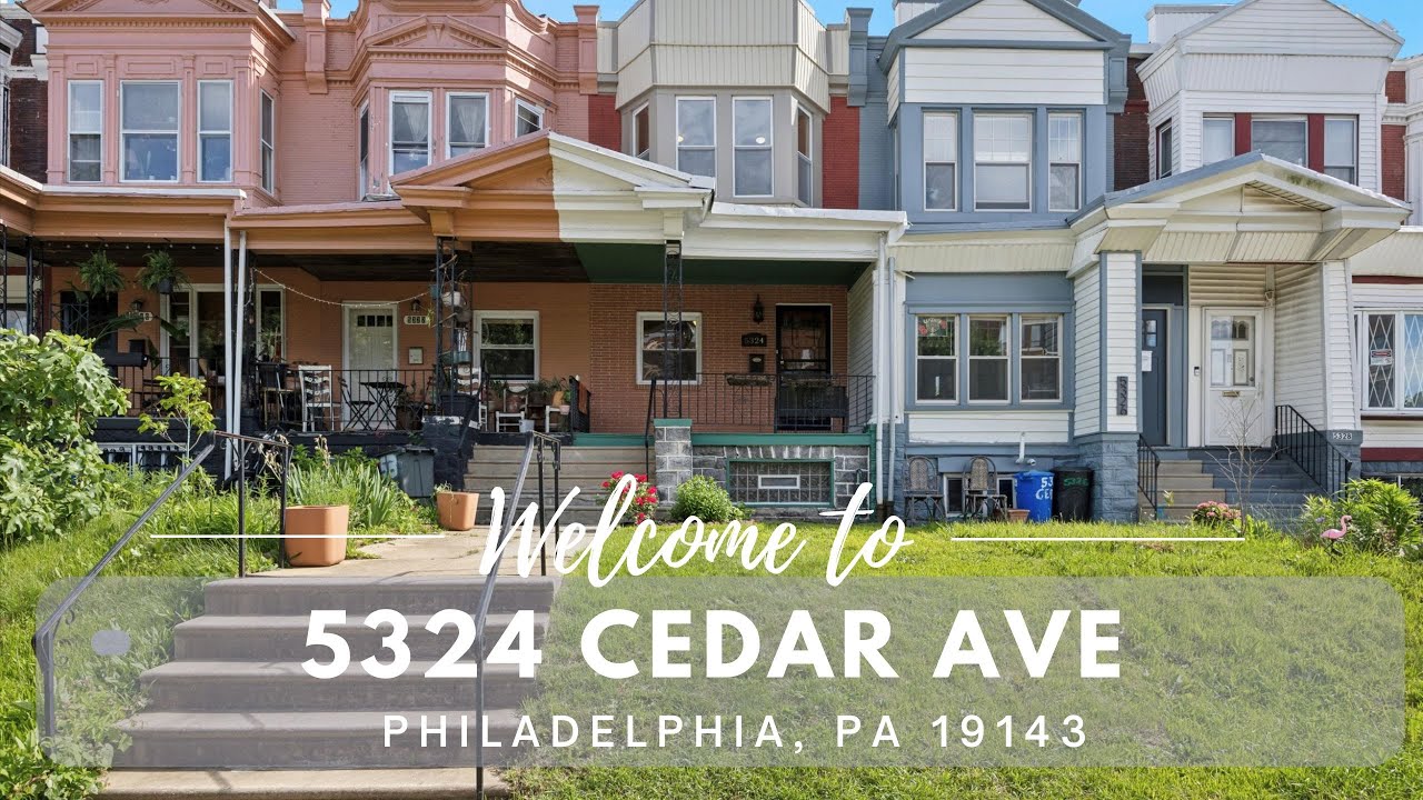 Charming West Philly Home on a Prime Block! | 5324 Cedar Ave Tour - YouTube