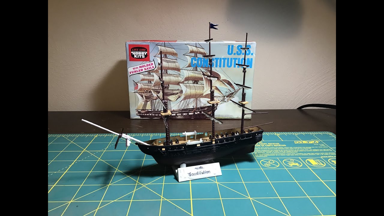 Life Like Hobby Kits U.S.S. Constitution Kit Review - YouTube