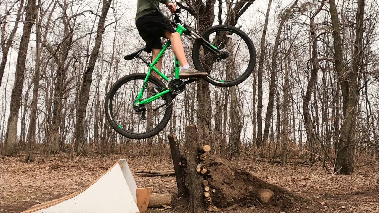 Backyard MTB Jump Line Build -Part One - YouTube