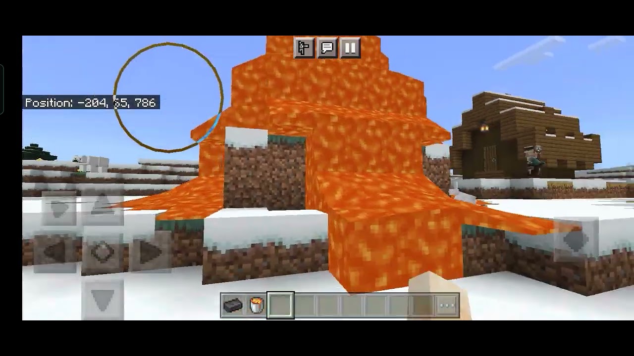 Minecraft Volcano Erupting Disaster Part 1 - YouTube