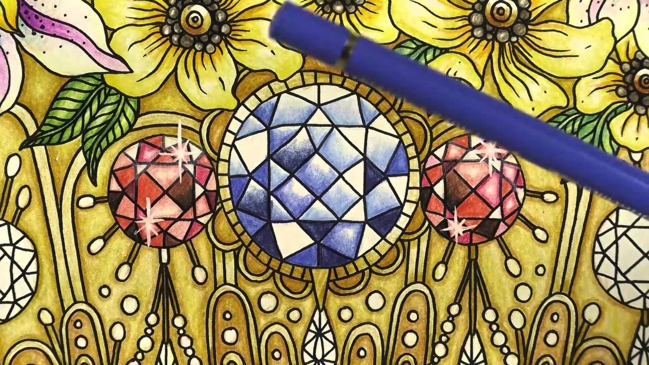 Colouring Tutorial: Colouring Gemstones Two Ways. - YouTube