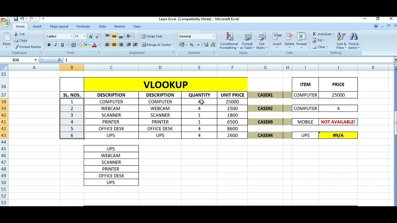 Part 3 MS Excel VLOOKUP Error In Microsoft Excel YouTube Part 3 MS Excel VLOOKUP Error In Microsoft Excel YouTube