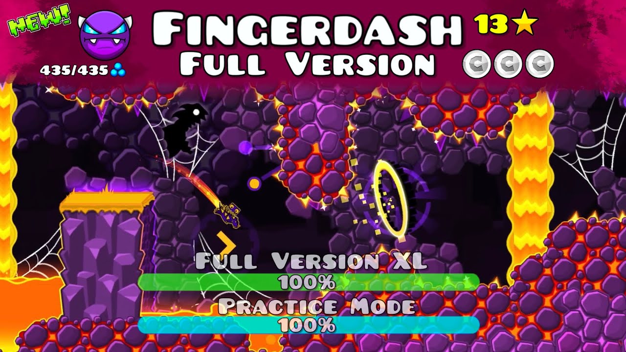Fingerdash Full Version (Fingerbang) | XL Easy Demon by: Amoxity - YouTube