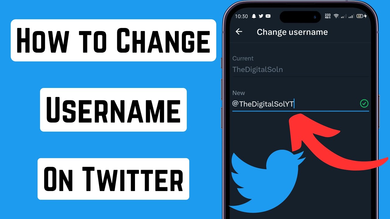 How to Change Twitter Username (2023) - YouTube