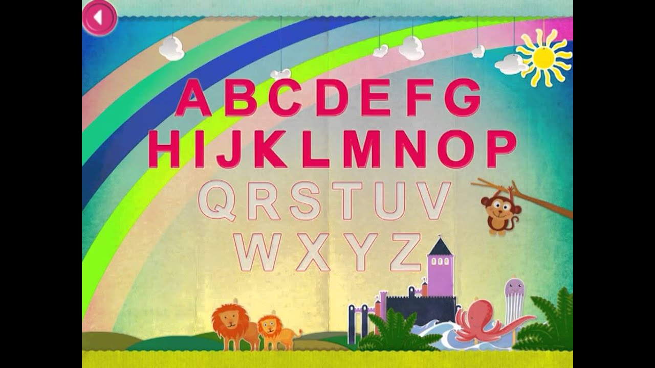 ABC Theater: Alphabet song -- Letters & Words Handwriting Game - YouTube