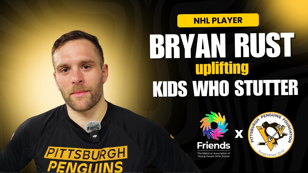 NHL's Bryan Rust Uplifts Kids Who Stutter | Friends & The Pens - YouTube
