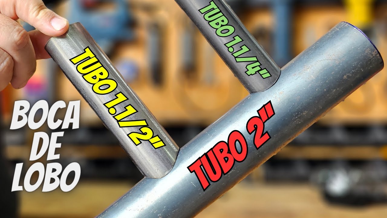 Como Fazer Boca de Lobo em Tubo Redondo de Diâmetros Diferentes ...