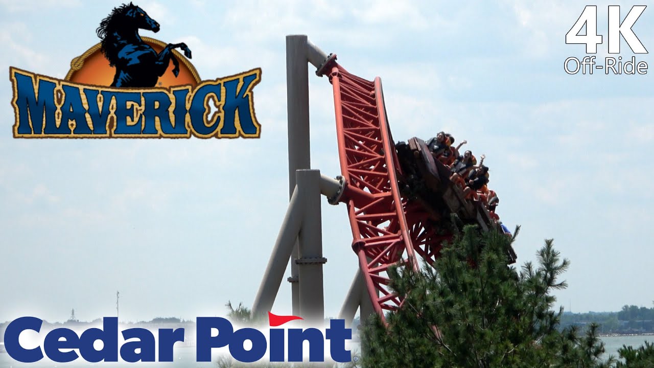 Maverick - 4K Off-Ride - Cedar Point - Intamin LSM Coaster - Cinematic ...