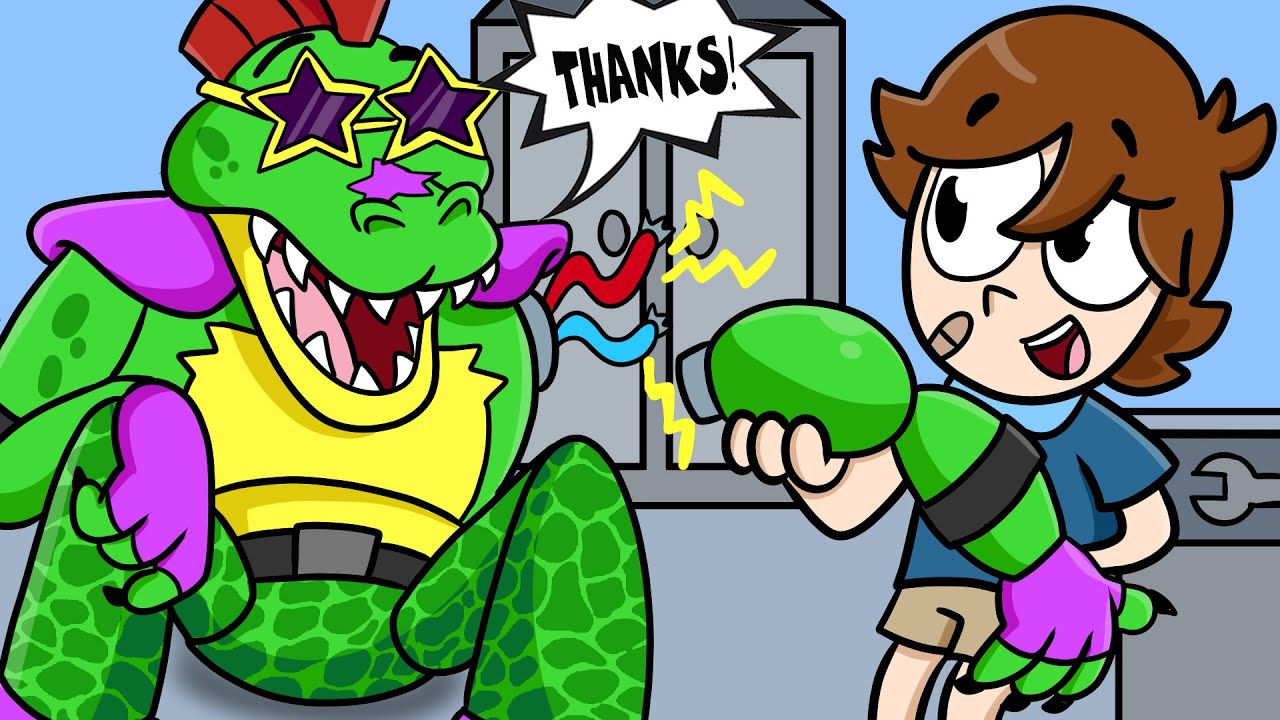 GREGORY REPAIRS MONTY GATOR - FNAF Security Breach Animation - YouTube