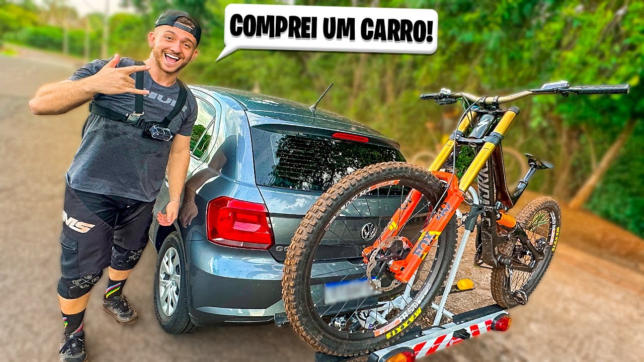 Agora eu consigo ANDAR DE BIKE para QUALQUER LUGAR 😍 *Comprei um carro ...