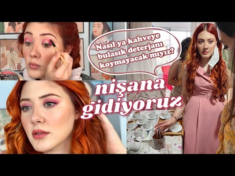 Benimle NİŞANA Hazırlanın 🥂✌🏻 Birlikte Hazırlanalım 💅🏻 Elbise Makyaj Saç
