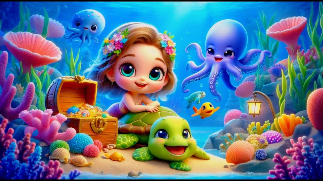 🎶[Alphabet Song][M For Mermaid]: Marina Found The Lost Treasure🎶 ...