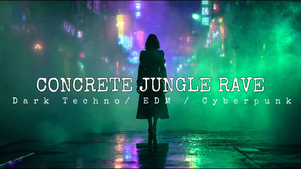 CONCRETE JUNGLE RAVE: Dystopian City Dark Techno Mix - YouTube