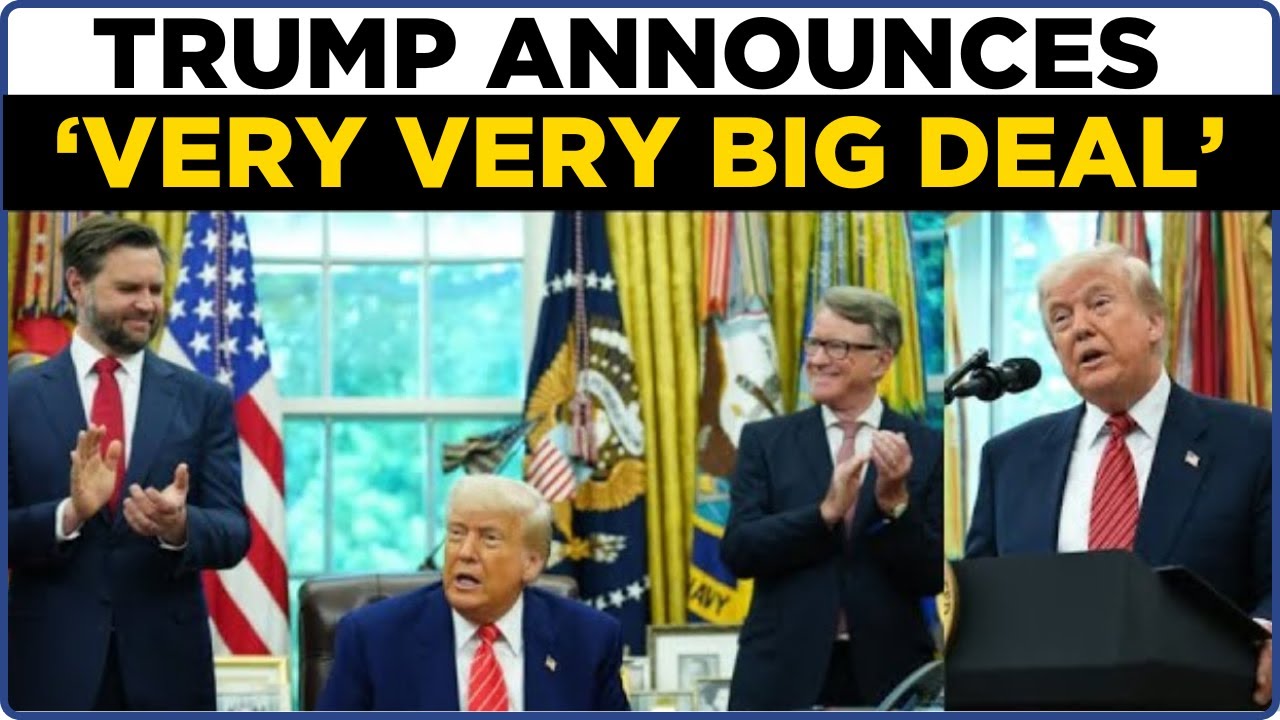 Trump LIVE | Trump's 'VERY VERY BIG' Announcement; White House Strikes ...