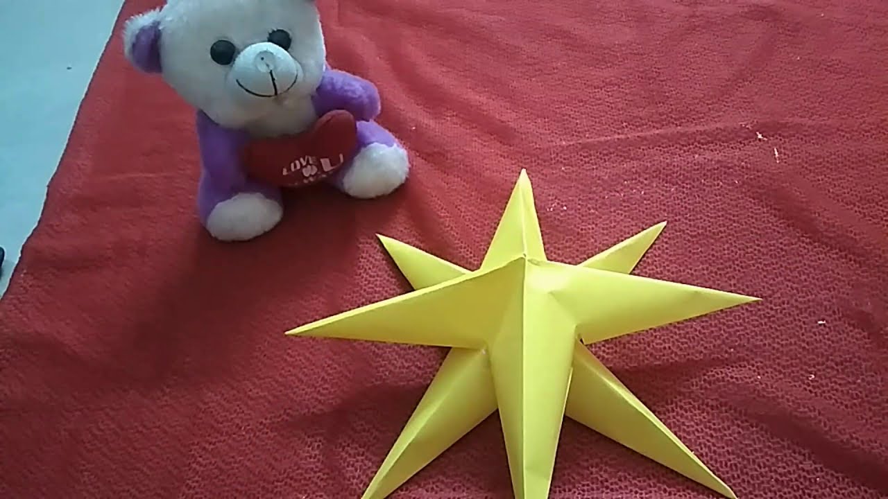 Easy way to make a star for Christmas - YouTube