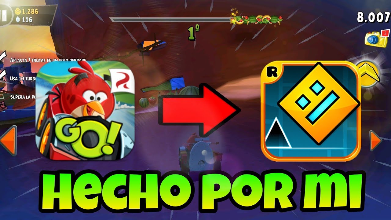 🐦¡Angry birds GO en Geometry Dash! - Hecho por mi | Geometry Dash.🟨 ...