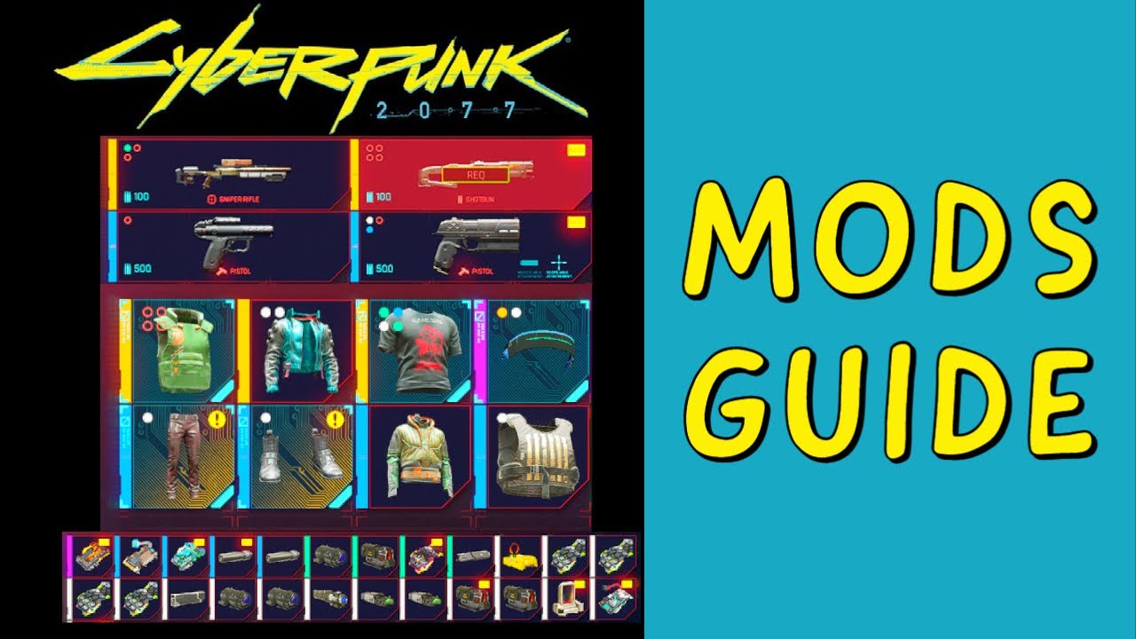 Weapon, Armor, Clothing & Cyberware MODS / ATTACHMENT Explained ...