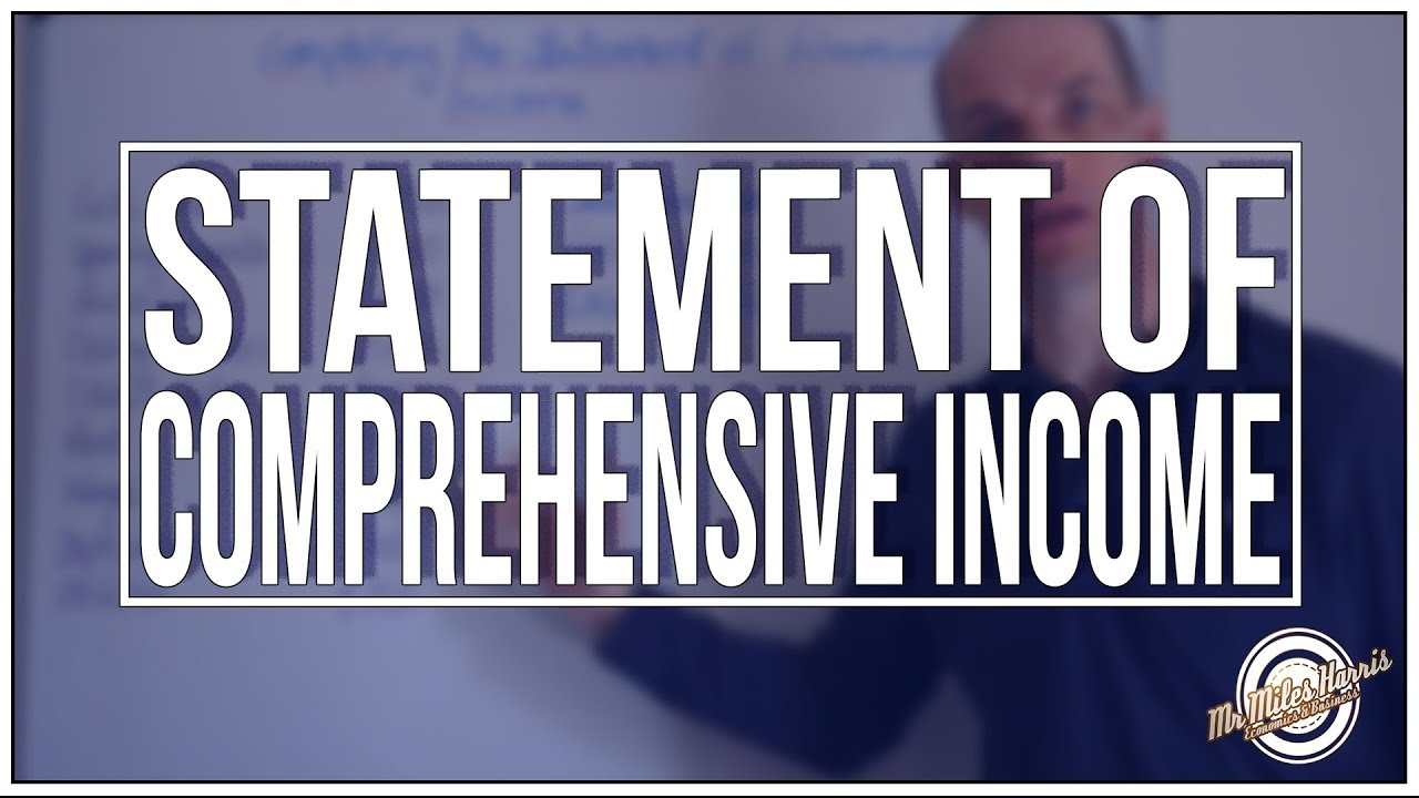 Completing a simple Statement of comprehensive income - YouTube