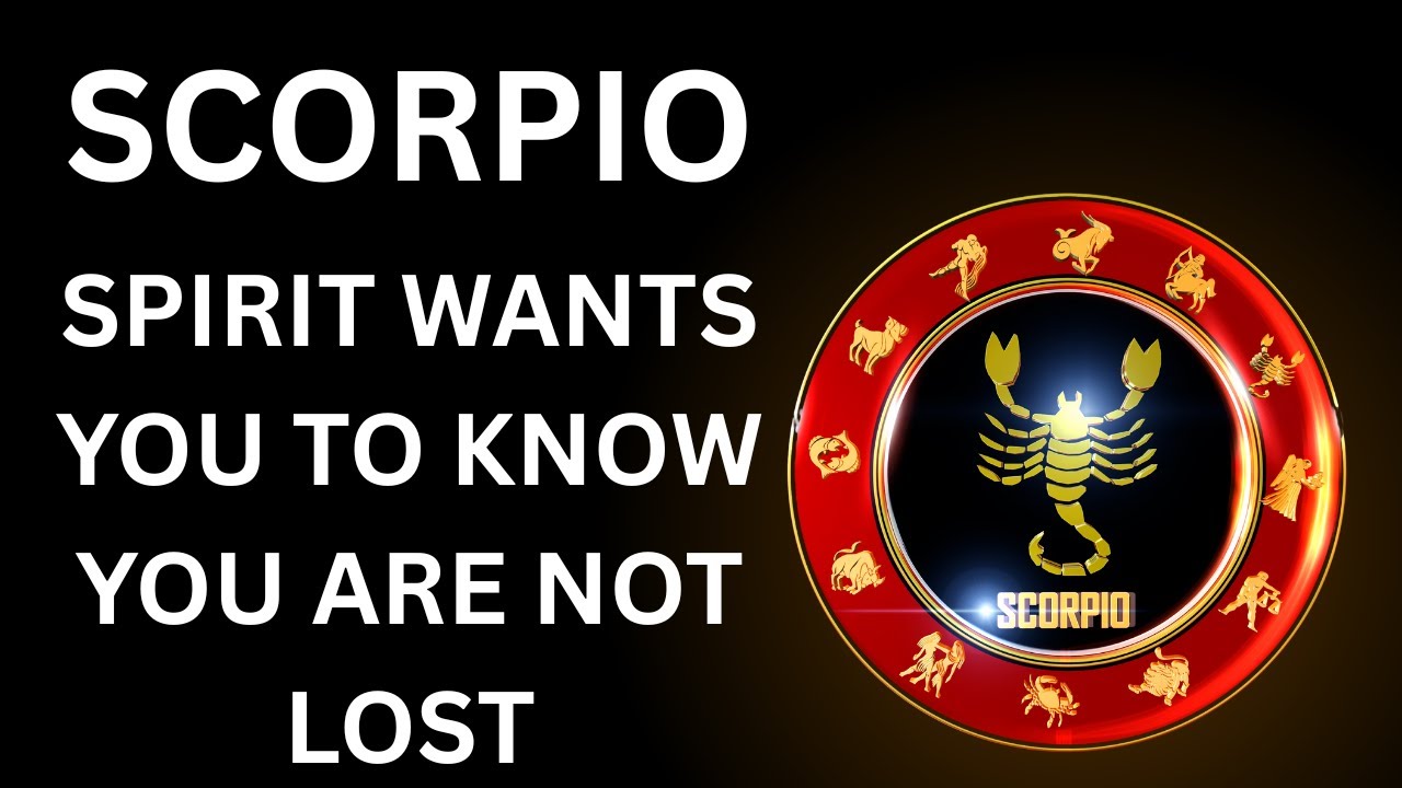 Scorpio ♏ Spirit Guide Has a Message for You: YOU ARE NOT LOST ...