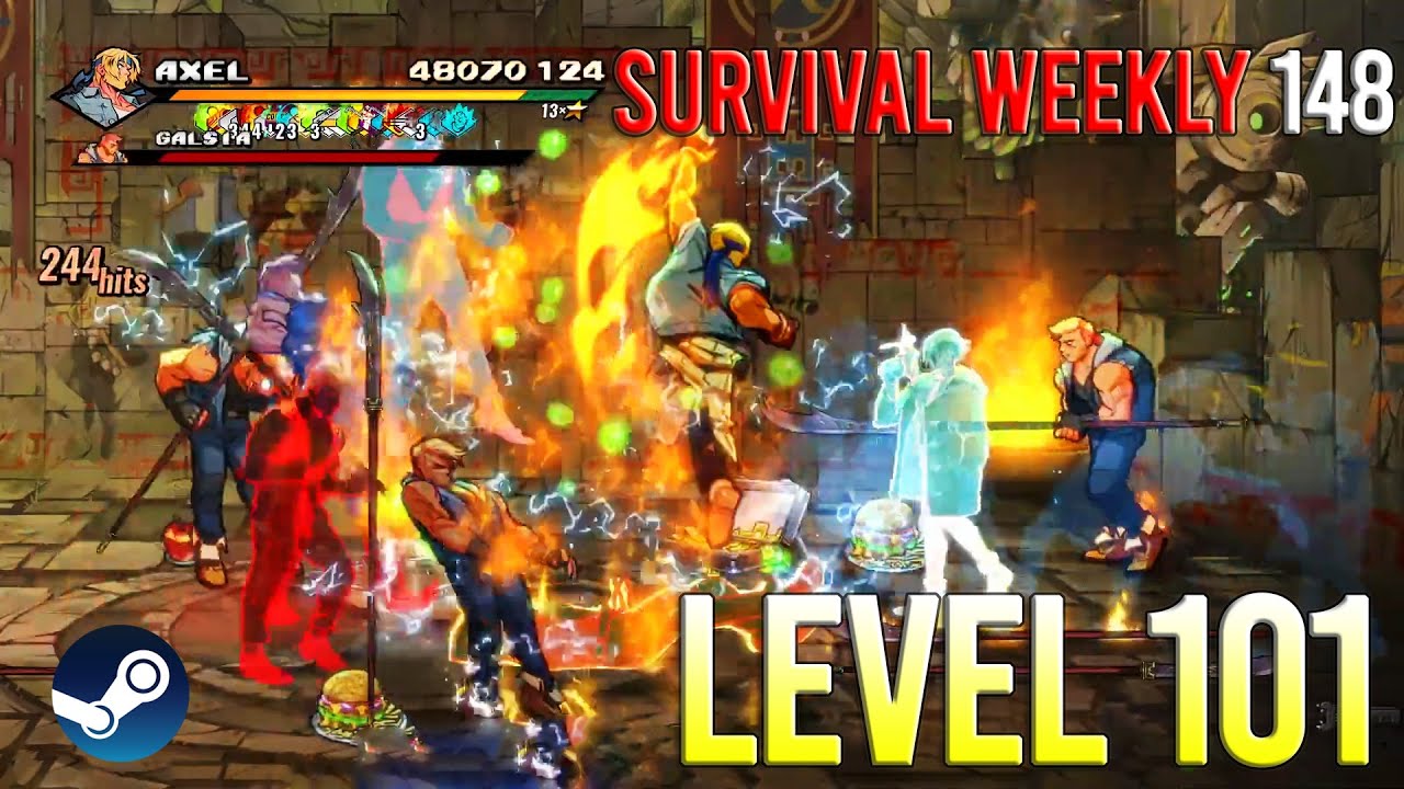 Streets Of Rage 4 - Axel SOR4 Survival Weekly 148 V8 (Level 101) - YouTube