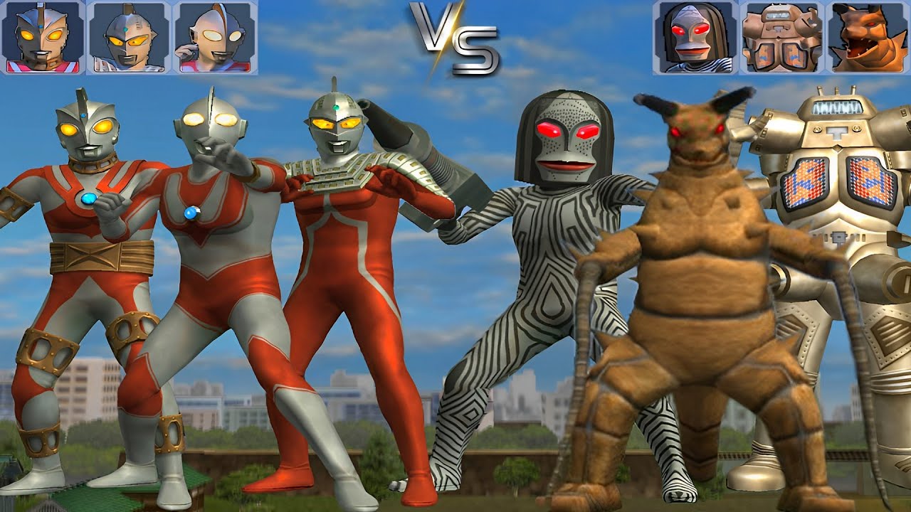 UFE3：Ace Robot/Ultraman Jack/UItra Seven VS Dada/Gudun/King Joe - YouTube