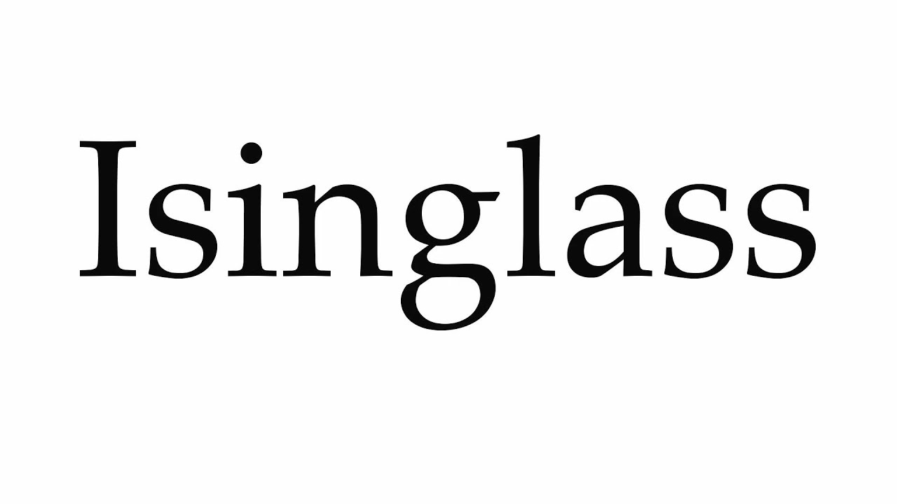 How to Pronounce Isinglass - YouTube