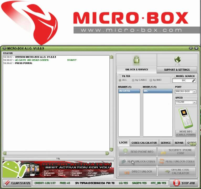 Alcatel BIC read CODE by MicroBox - www.micro-box.com - YouTube